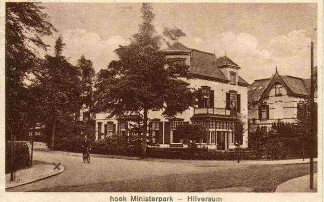 Melkpad nr 20 Hoek Ministerpark 1929 F. Fischer | Hilversum in Kaarten